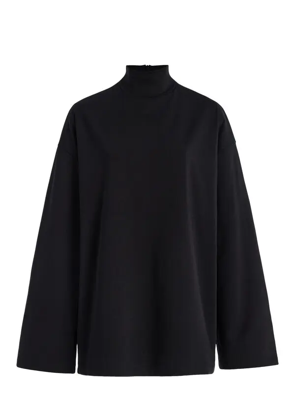 Wardrobe.NYC Opaque Lounge Top - Black