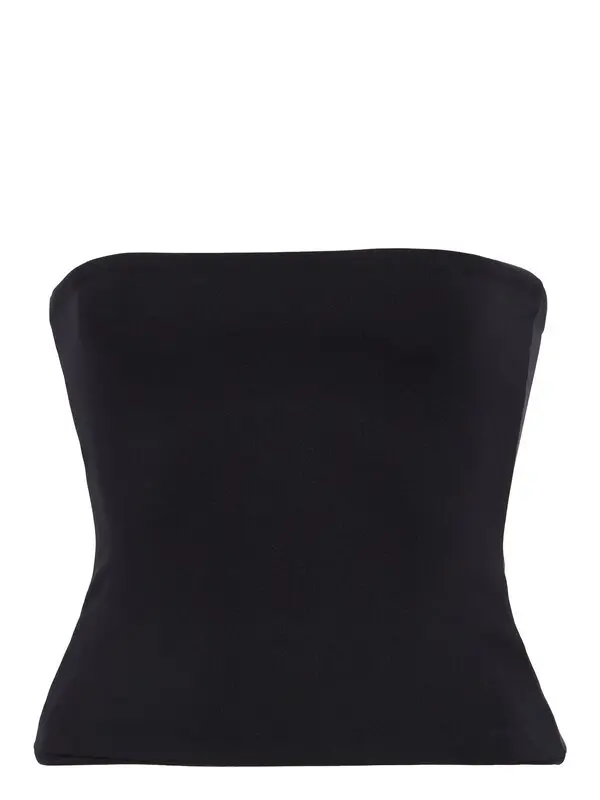 Wardrobe.NYC Opaque Tube Top - Black
