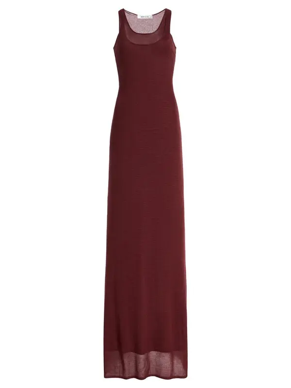 AYA MUSE Exclusive Fynn Knit Maxi Dress - Red