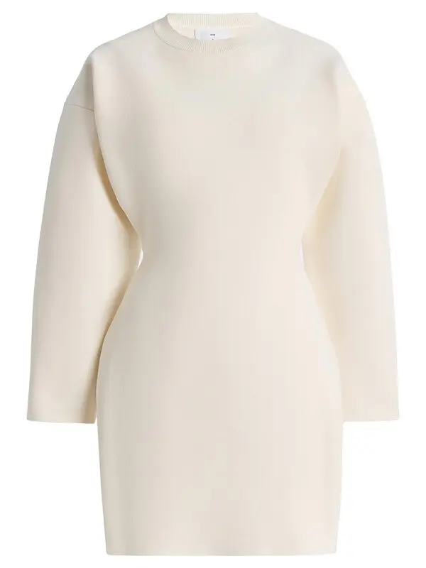 Wardrobe.NYC Rhw Power Knit Mini Dress - Ivory