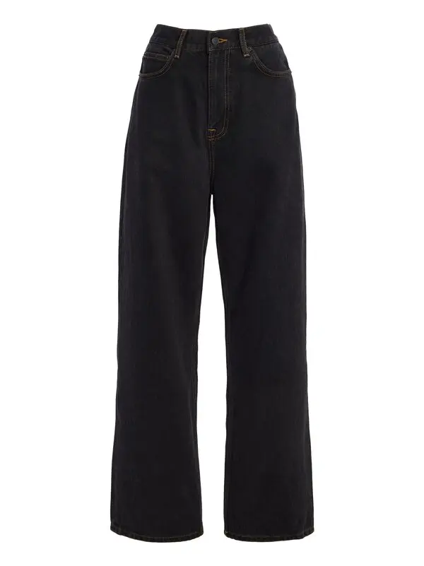Wardrobe.NYC Denim Low Rise Jean - Black
