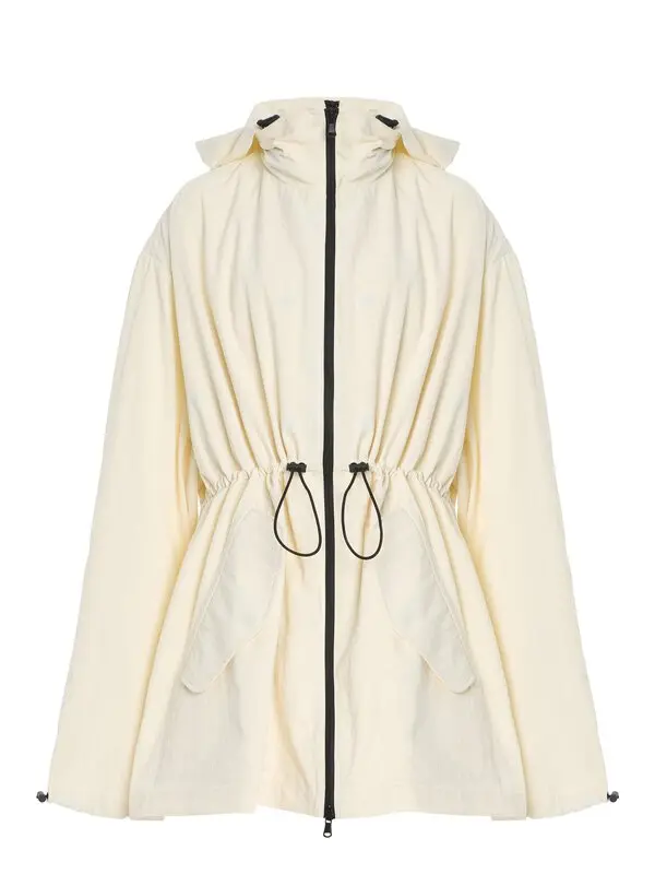 Wardrobe.NYC Rhw Crop Anorak - Ivory