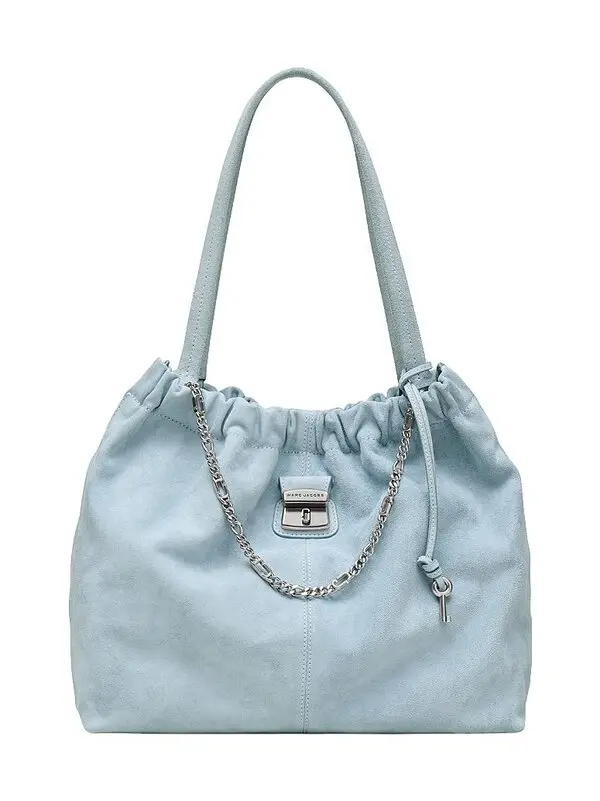 Marc Jacobs The Christina Suede Tote - Blue Mist