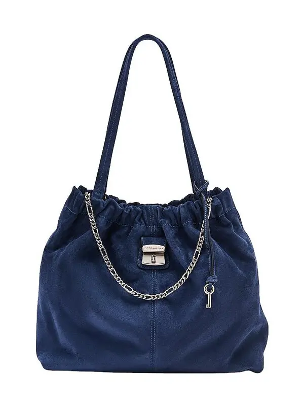 Marc Jacobs The Christina Suede Tote - Navy