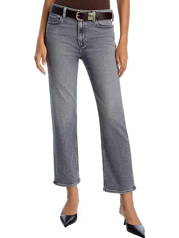 Paige Mason High-rise Ankle Jeans - Smokey Gray