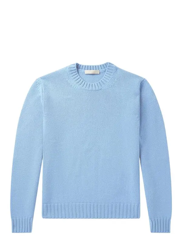 SAMAN AMEL Gio Cashmere Sweater - Blue