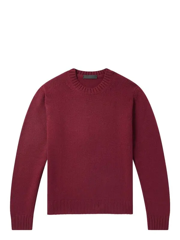 SAMAN AMEL Gio Cashmere Sweater - Red