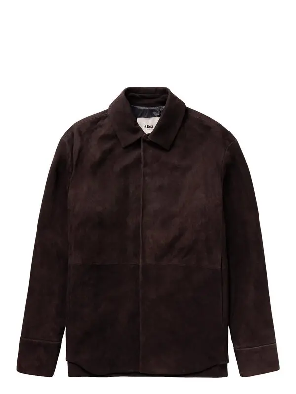 Altea Leon Suede Jacket - Brown