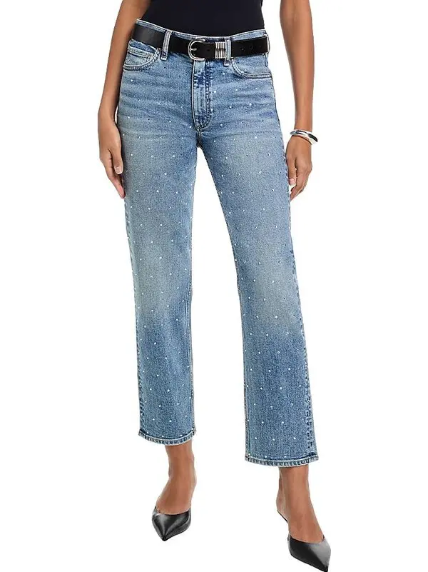 Rag & Bone Harlow High-rise Ankle Straight Jeans - Orian Jewel