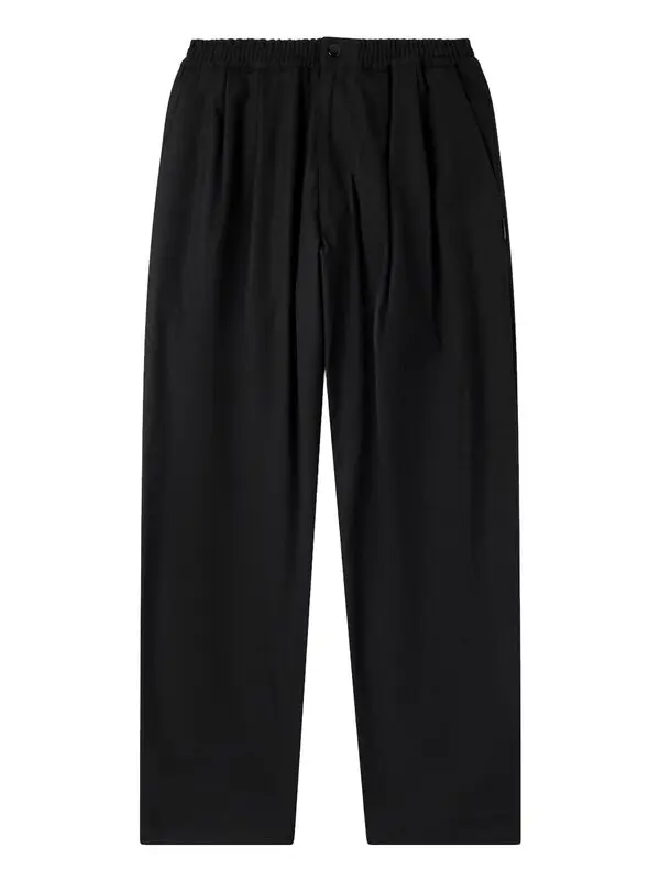 NEIGHBORHOOD Straight-leg Crepe Trousers - Black