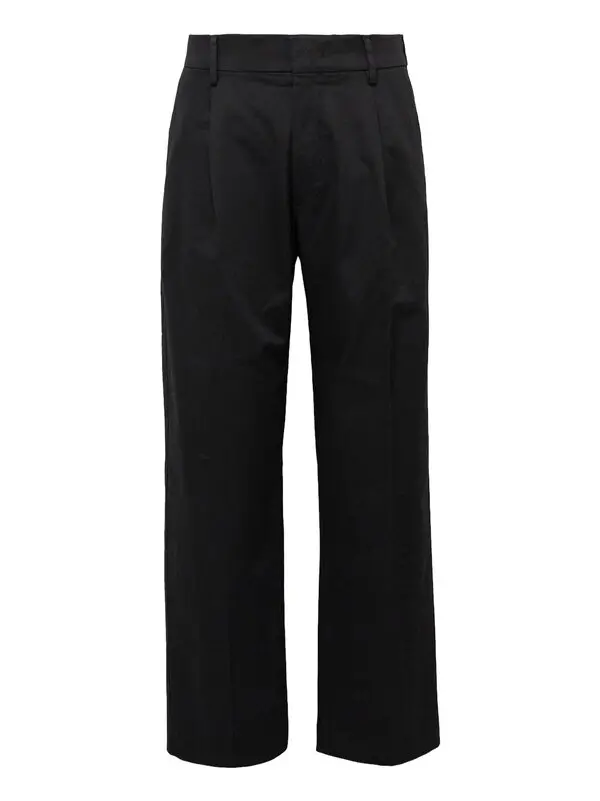 Nn07 Kay 1420 Wide-leg Pleated Trousers - Black