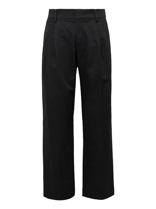 Nn07 Kay 1420 Wide-leg Pleated Trousers - Black