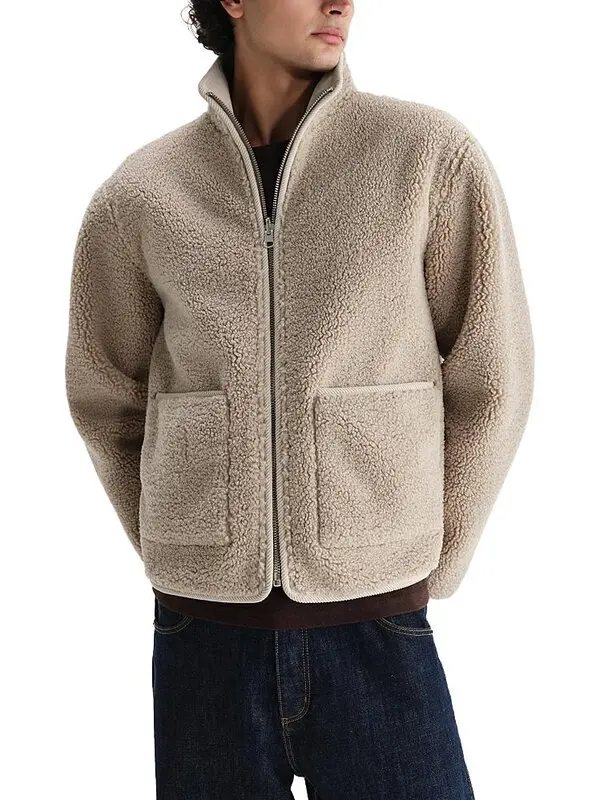WAX LONDON Killick Fleece Jacket - Natural