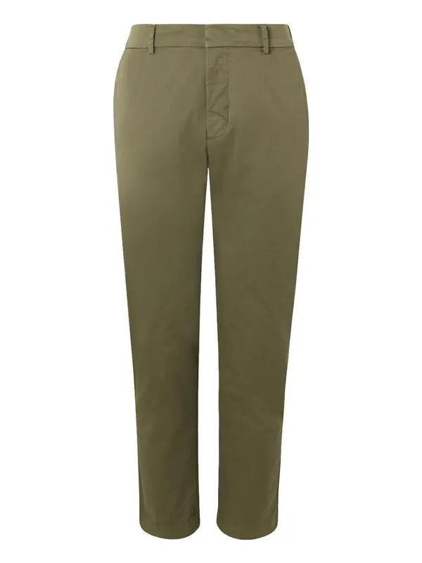Barena Venezia Tapered Stretch-cotton Gabardine Trousers - Green