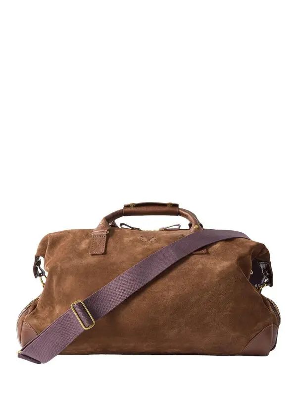 Bennett Winch Suede Weekender Holdall - Brown