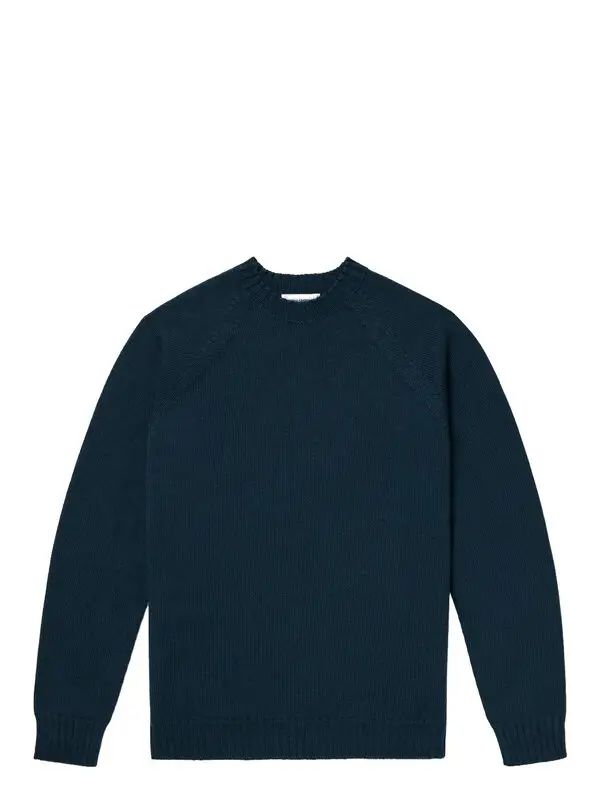 John Smedley Denver Extrafine Merino Wool Sweater - Green