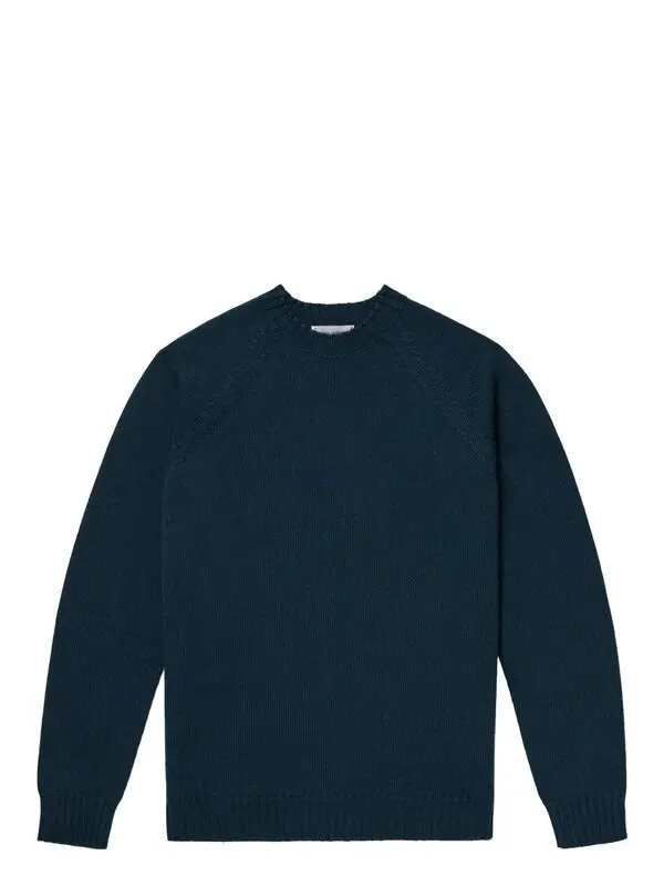 John Smedley Denver Extrafine Merino Wool Sweater - Green