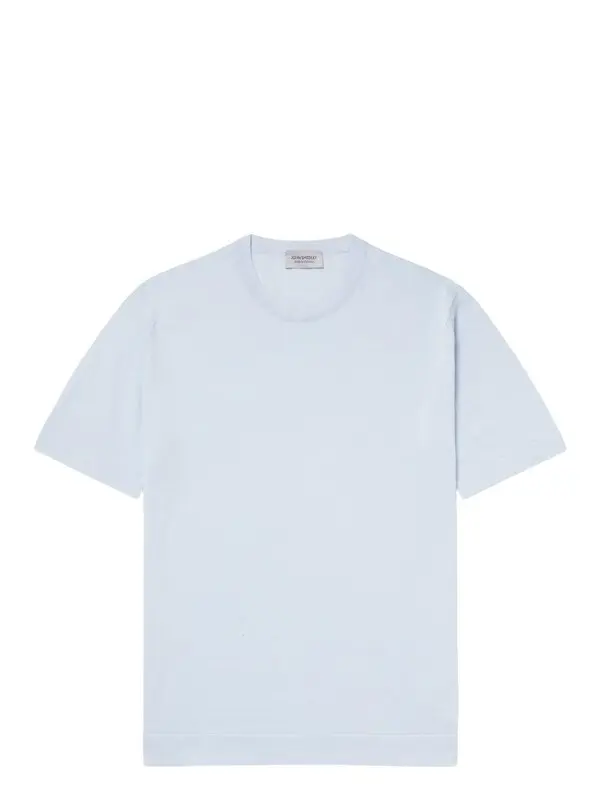 John Smedley Lorca Slim-fit Sea Island Cotton T-shirt - Blue