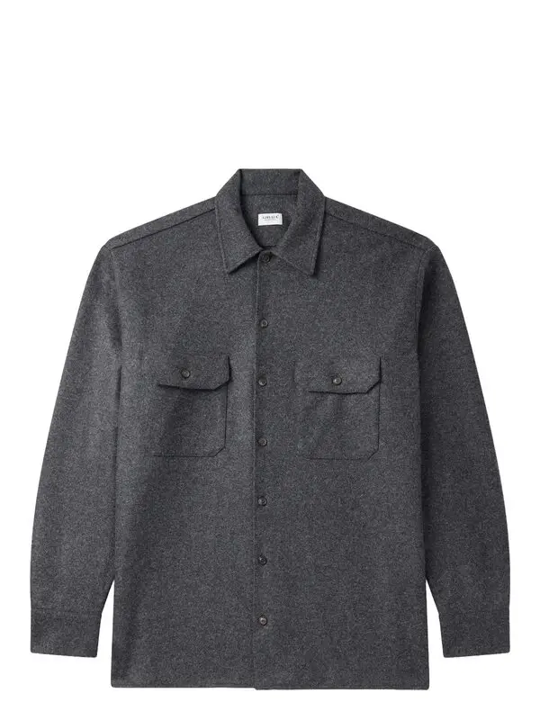 GHIAIA Wool Overshirt - Gray