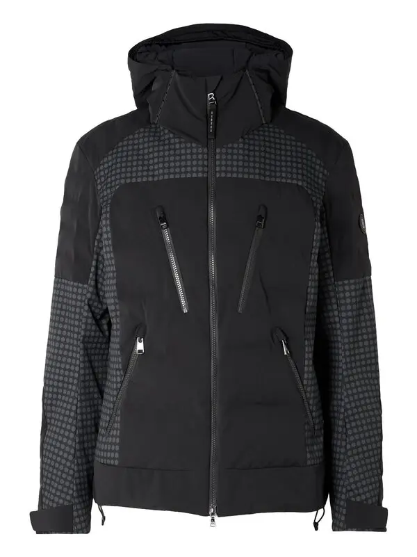 Bogner Fionn2-t Panelled Quilted Hooded Ski Jacket - Black