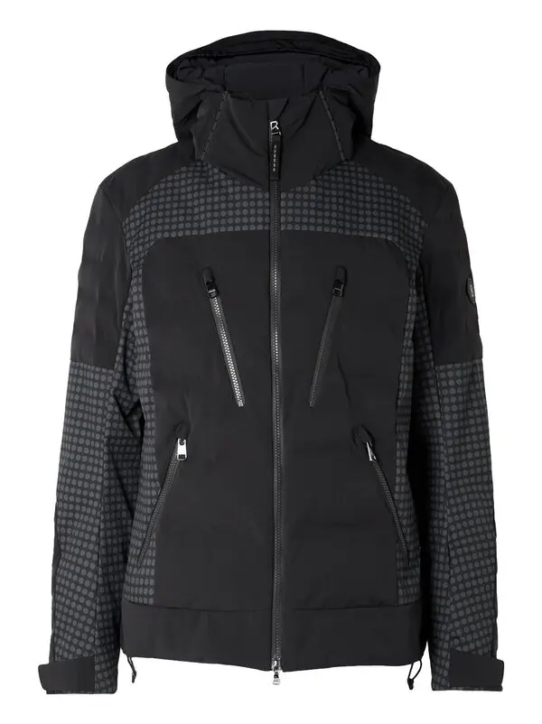 Bogner Fionn2-t Panelled Quilted Hooded Ski Jacket - Black