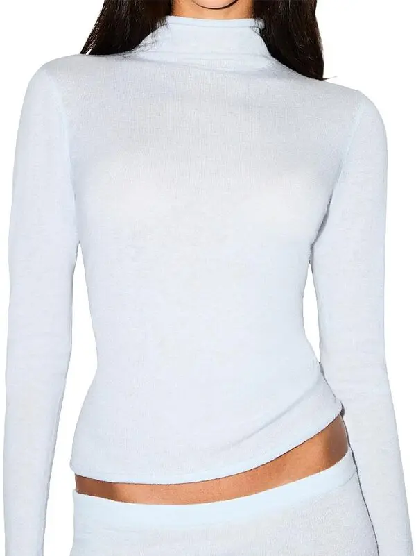 SKIMS Cashmere Turtleneck Sweater - Pearl