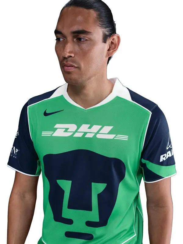 Nike Pumas Unam 2025/26 Stadium Third Dri-fit Total 90 Soccer Replica Jersey - Green