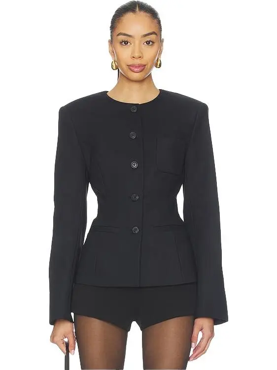 EAVES Mai Compact Suiting Blazer - Black