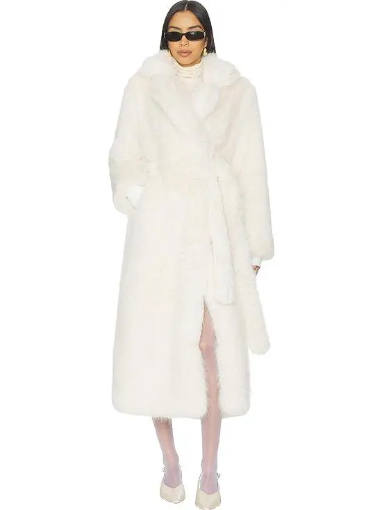 Sam. Goldie Maxi Coat - Ivory