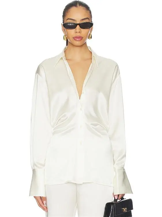 EAVES Sigrun Slouch Waist Blouse - Ivory