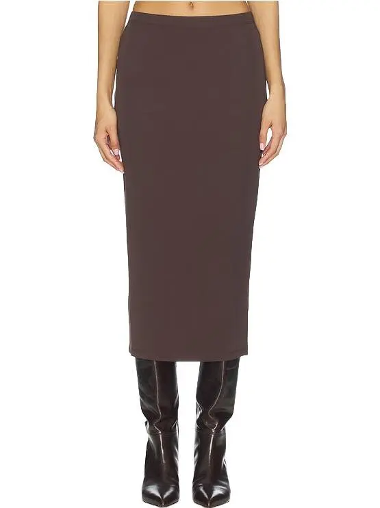 Good American Midi Pencil Skirt - Bark003