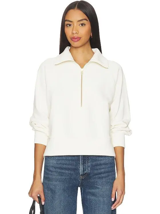 Varley Milano Half Zip Sweatshirt - Ivory