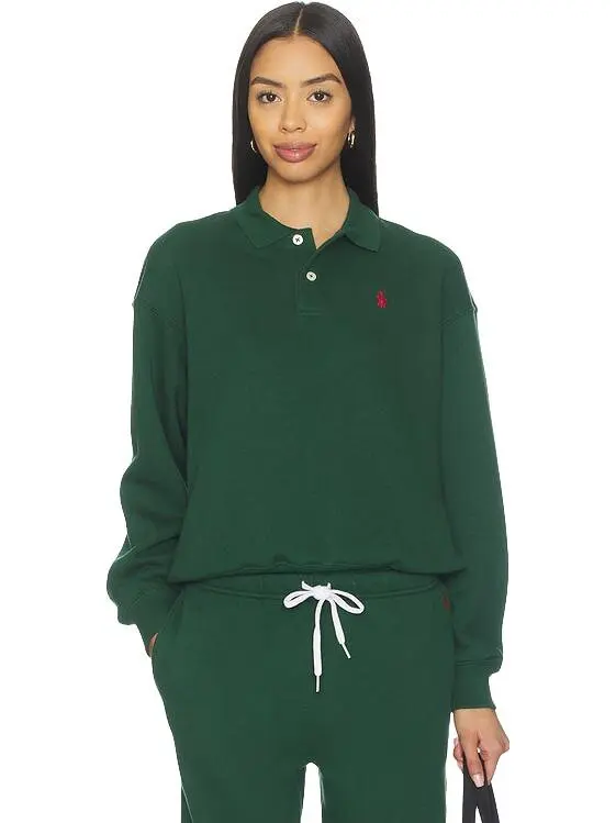 Polo Ralph Lauren Polo Collar Fleece Pullover - Northwest Pine