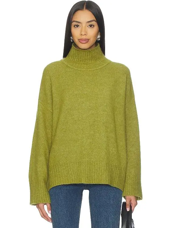 American Vintage Vito Turtleneck Sweater - Matcha Chine