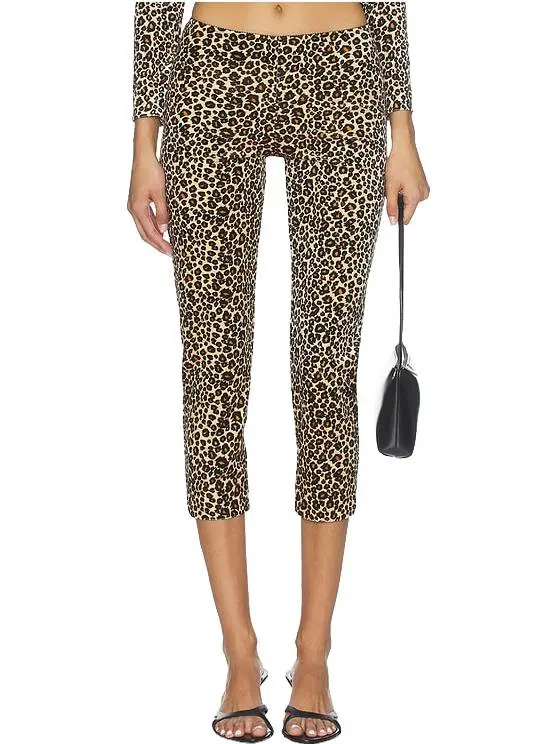 Only Hearts Velour Capri Pants - Leopard