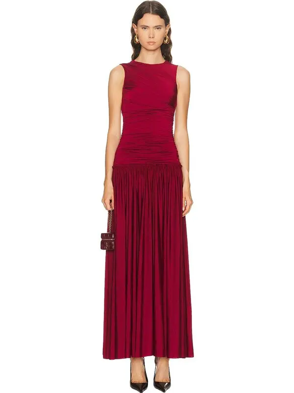 SIEDRES Alina Dress - Burgundy