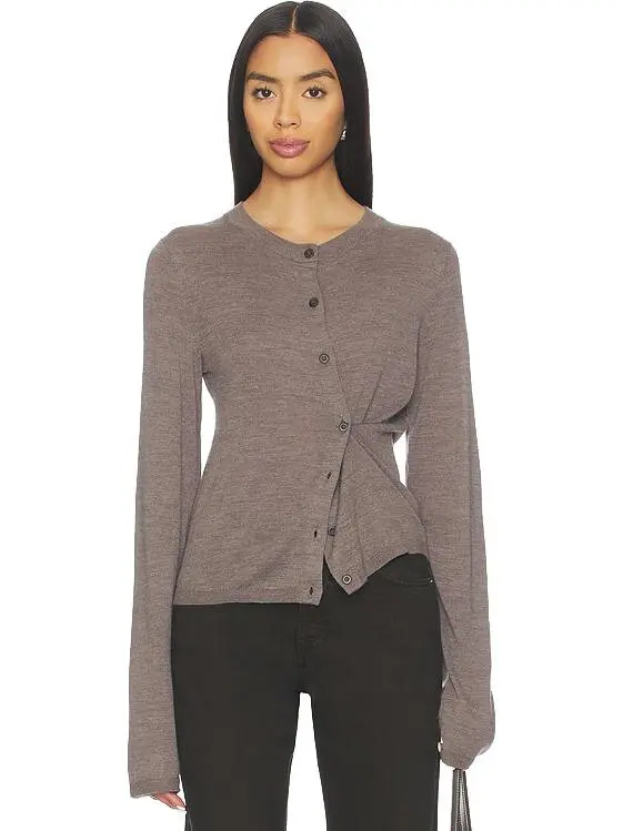 EAVES Kaie Convertible Cardigan - Taupe