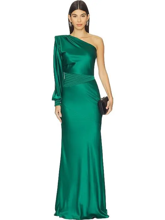 ZHIVAGO Don't Look Now Gown - Emerald