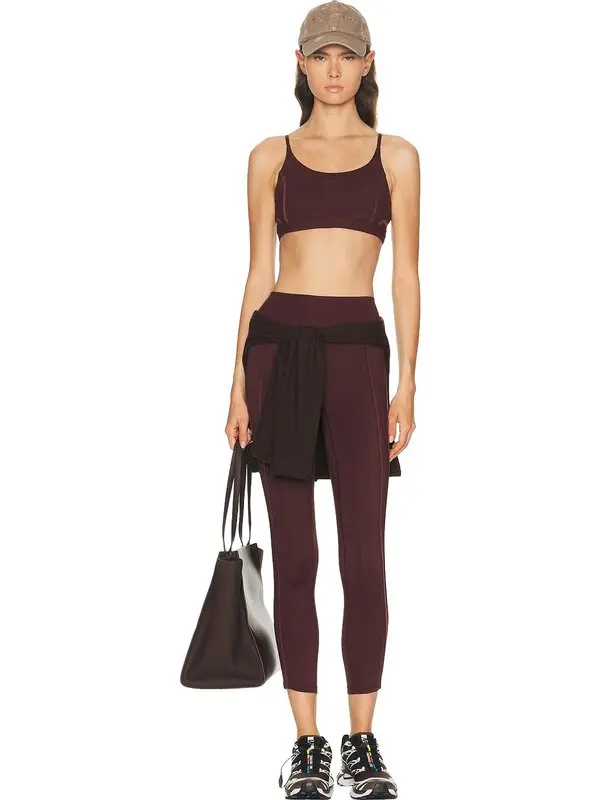 Nike Sports Bra In Burgundy - Burgundy Crush & Burgundy Ash