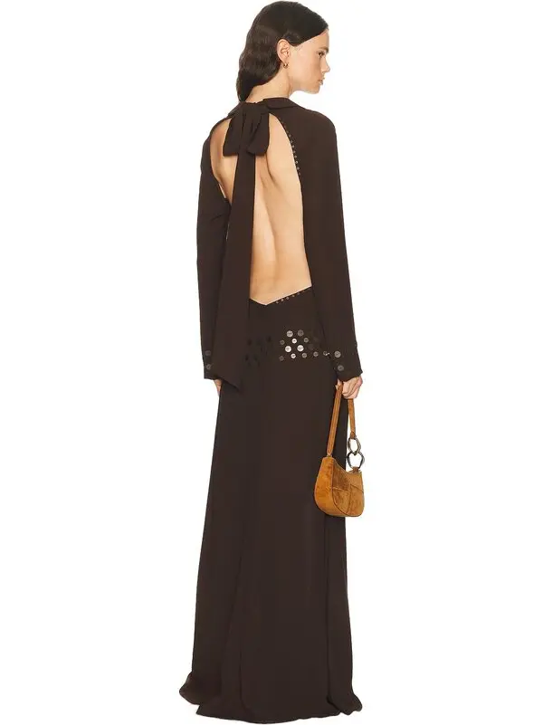 SIEDRES Paloma Maxi Dress - Brown