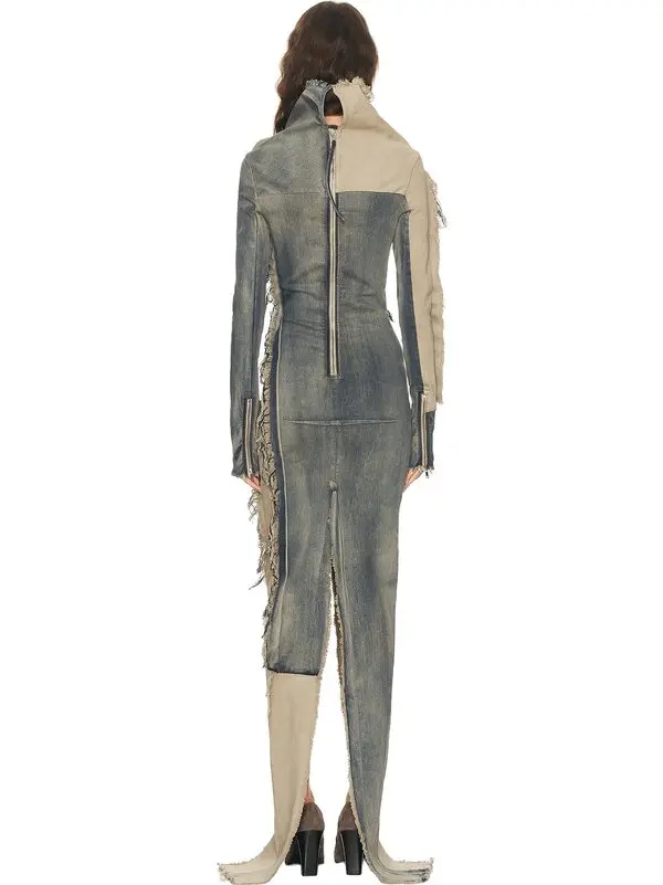 Rick Owens Etna Denim Dress - Dirty Hustler & Natural