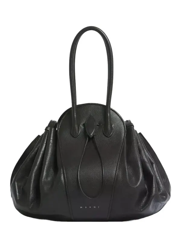 Marni Tubular Handle Shoulder Bag - Black