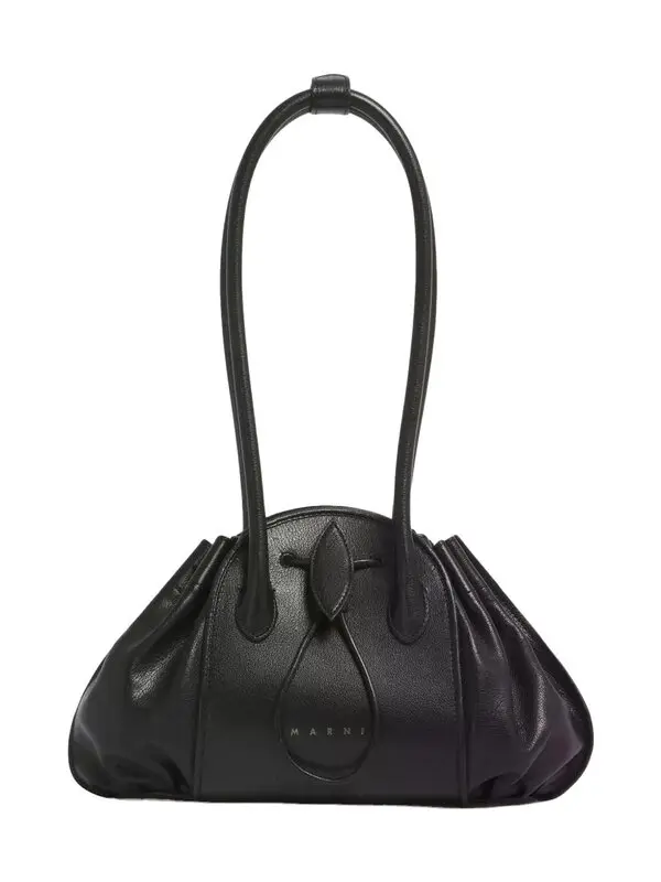 Marni Leather Shopper - Black