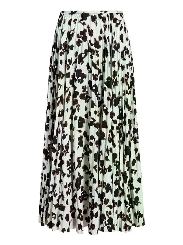 Proenza Schouler White Label Printed Pleated Runa Skirt - White