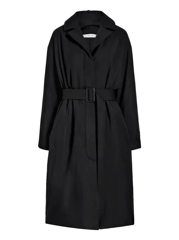 Proenza Schouler White Label Belted Saphira Coat - Black