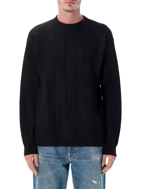 Auralee Crew-neck Sweater - Black