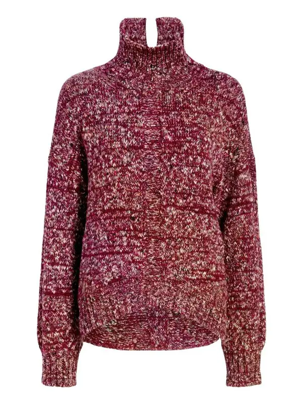 Proenza Schouler White Label Sol Melange Alpaca Sweater - Red