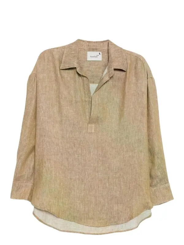BAMBAH Linen Blouse - Neutrals