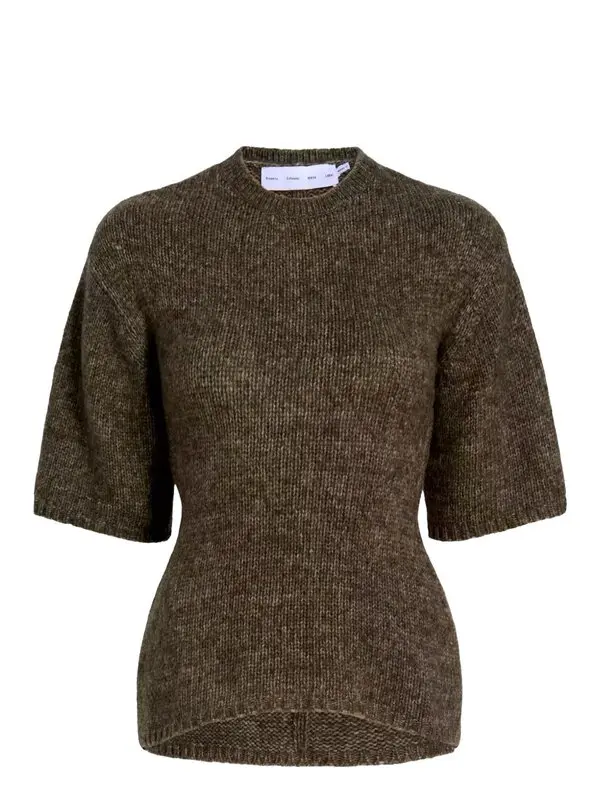 Proenza Schouler White Label Dana Short-sleeve Sweater - Brown