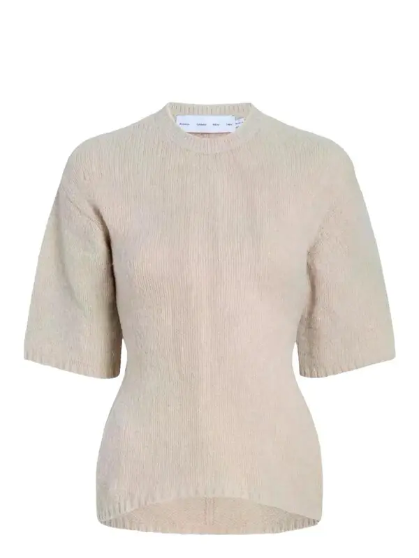 Proenza Schouler White Label Short-sleeve Dana Sweater - Neutrals